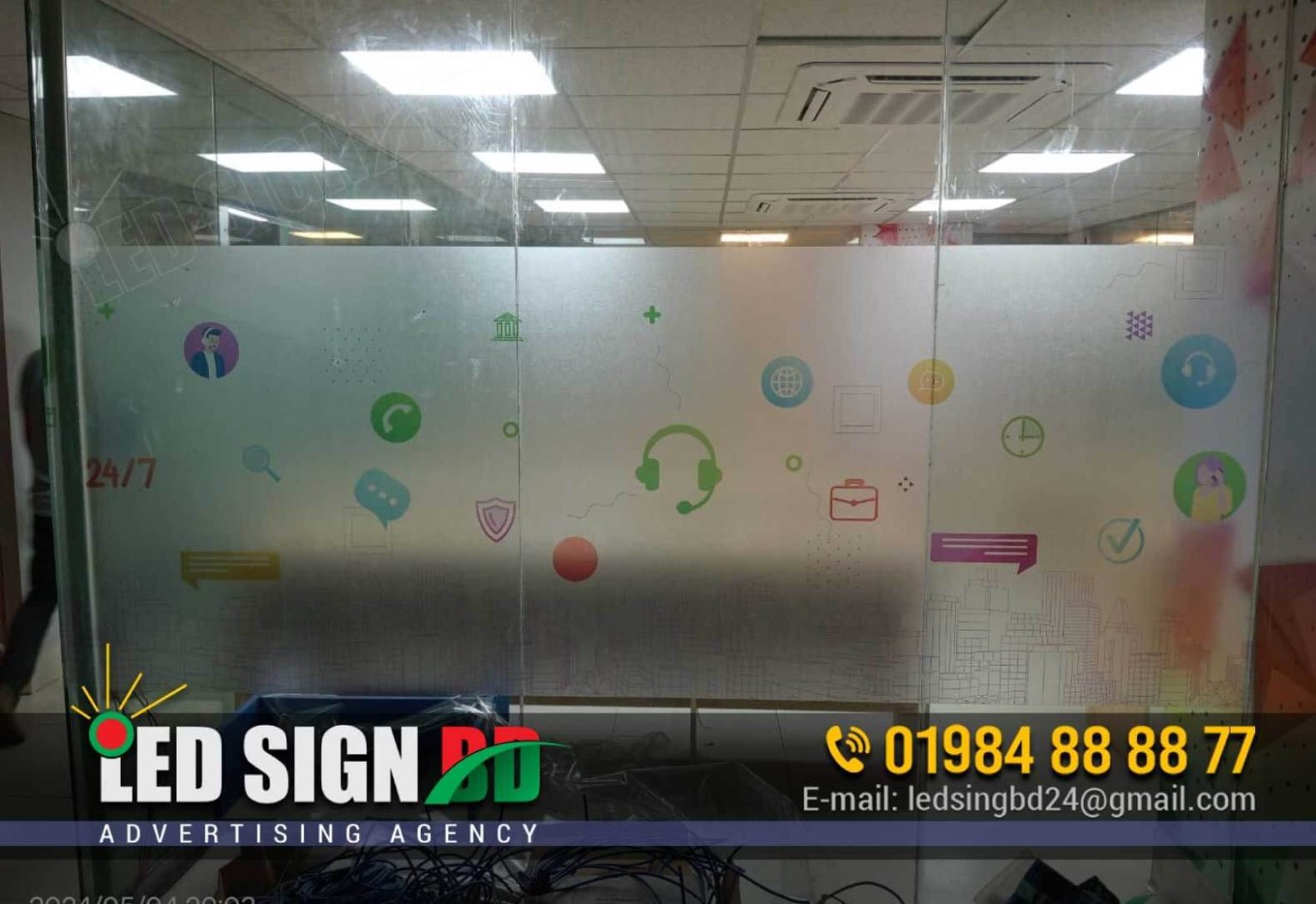 Frosted Glass Sticker - LED SIGN BD LTD