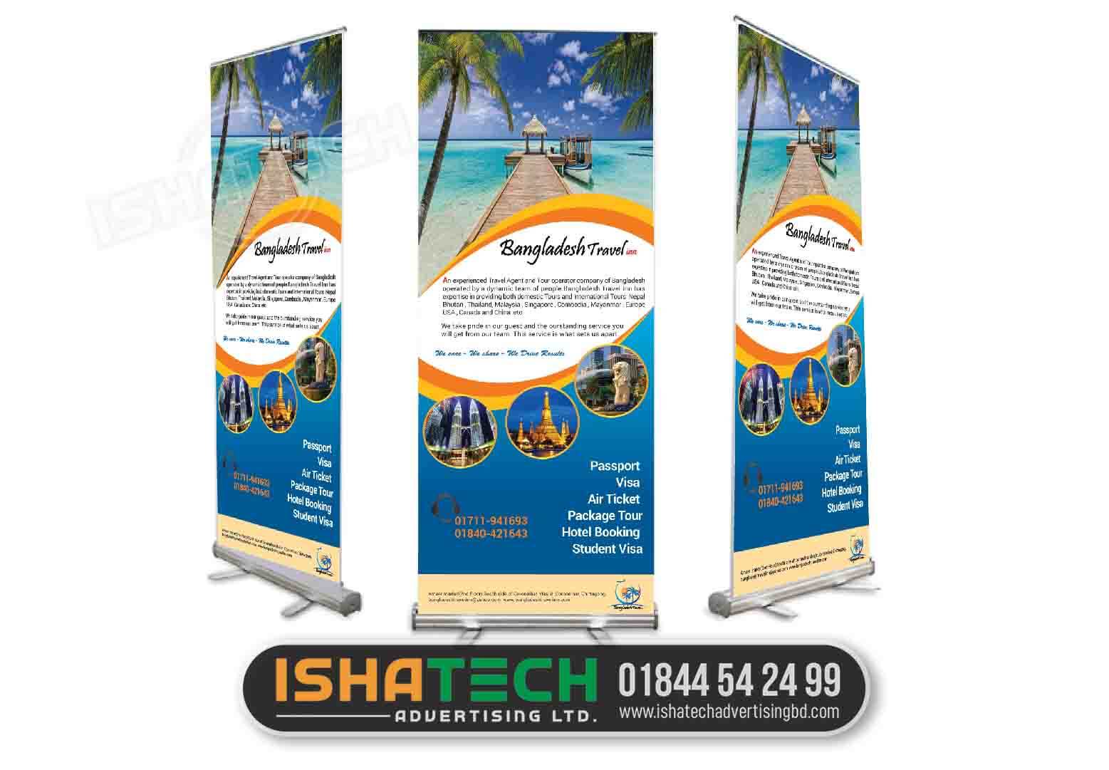 Rollup Banner Design Size in inches