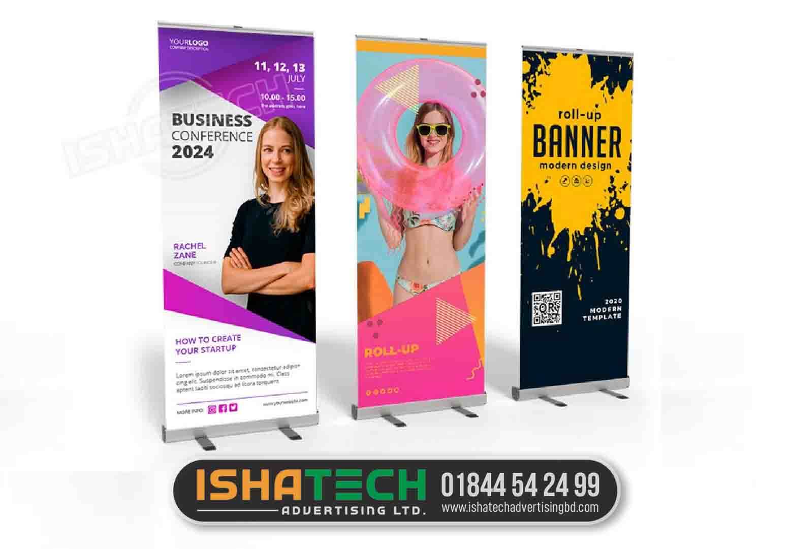 Rollup Banner Design Size in inches