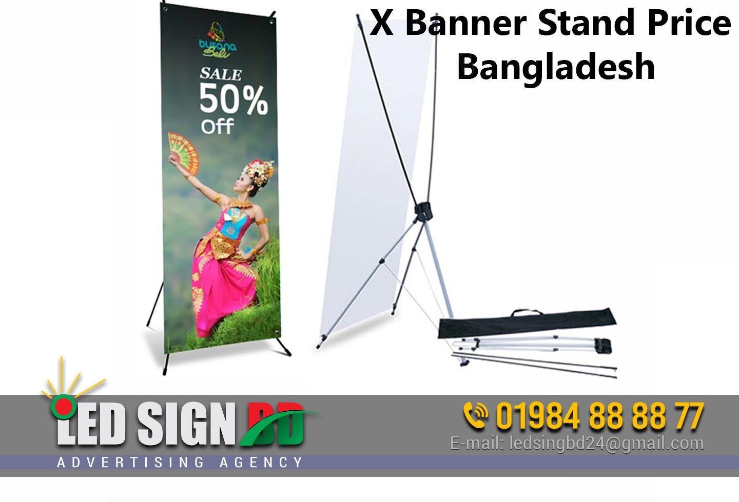 Banner Stand - LED SIGN BD LTD | Custom LED Sign Board, Name Plate ...