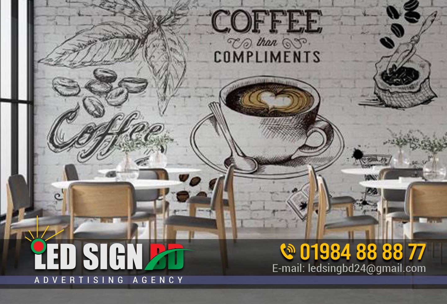Wall Sticker - Designing, Printing And Pasting Service In Dhaka, BD
