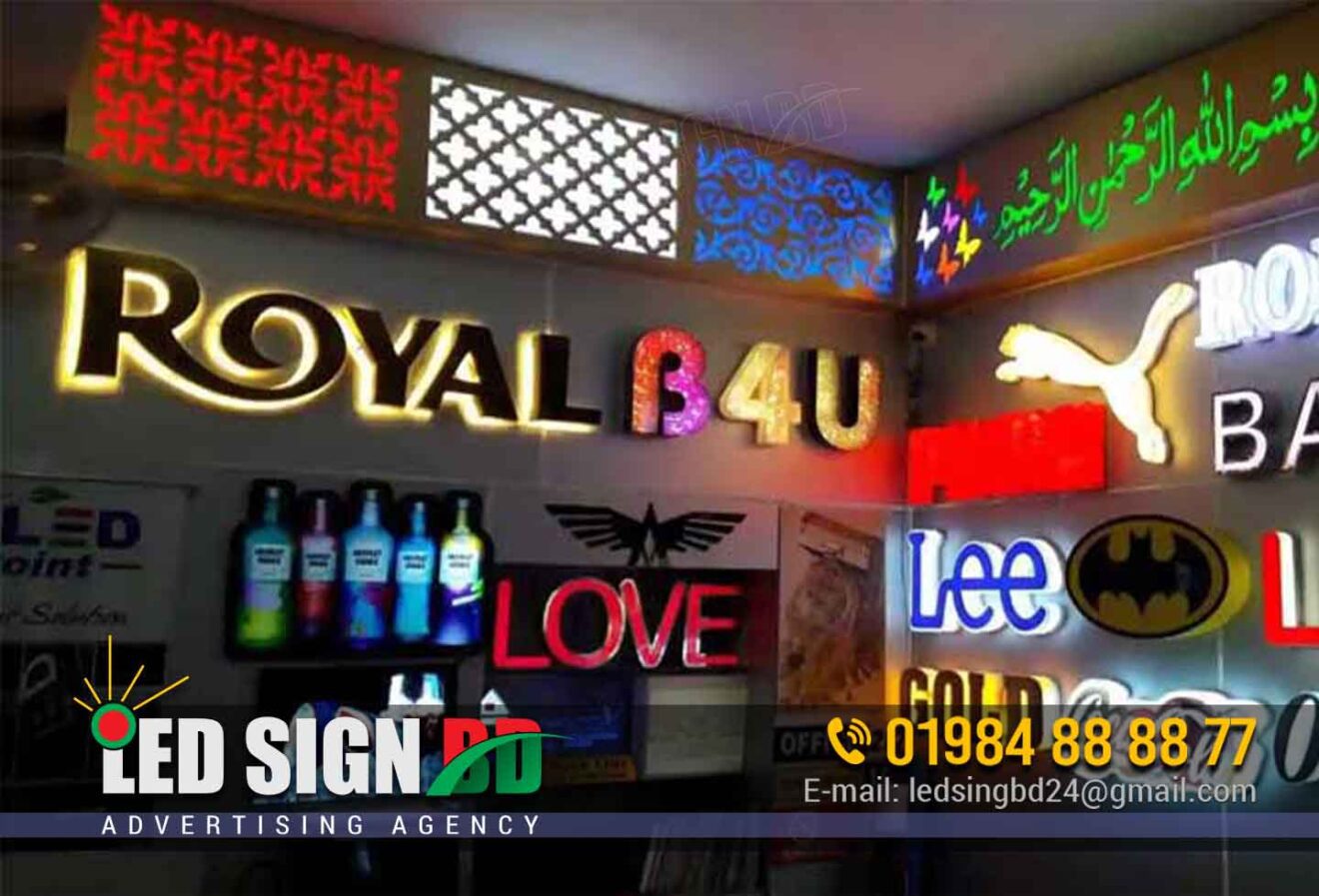 Acrylic Letter LED Sign Boards