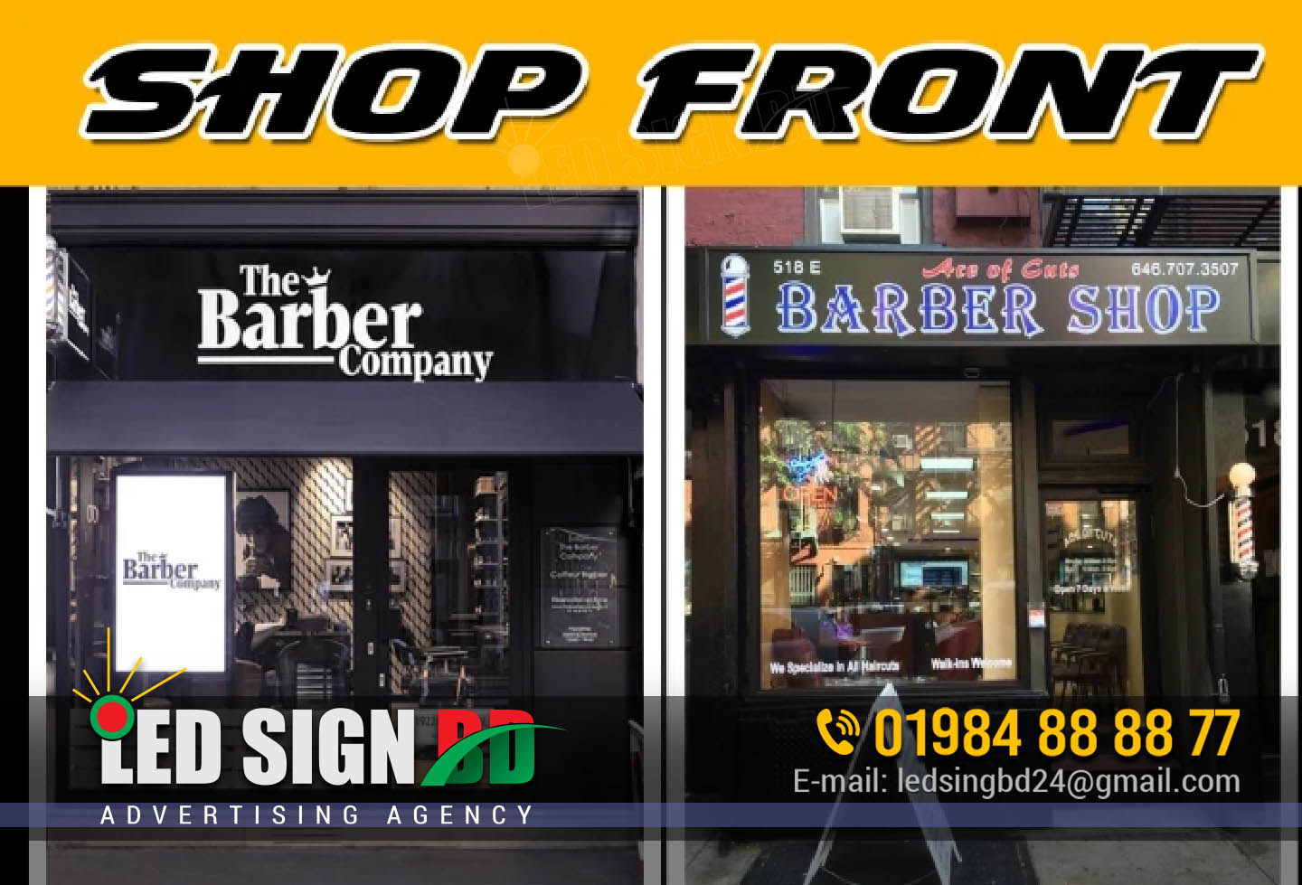 Acrylic Letter LED Sign Boards