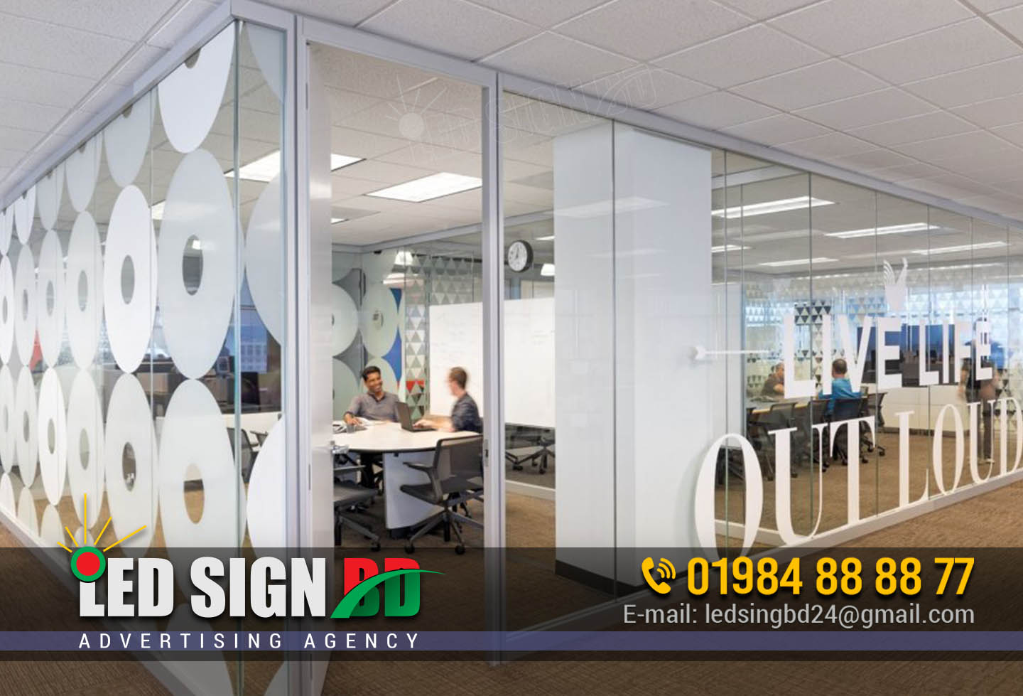 Glass Sticker - LED SIGN BD LTD