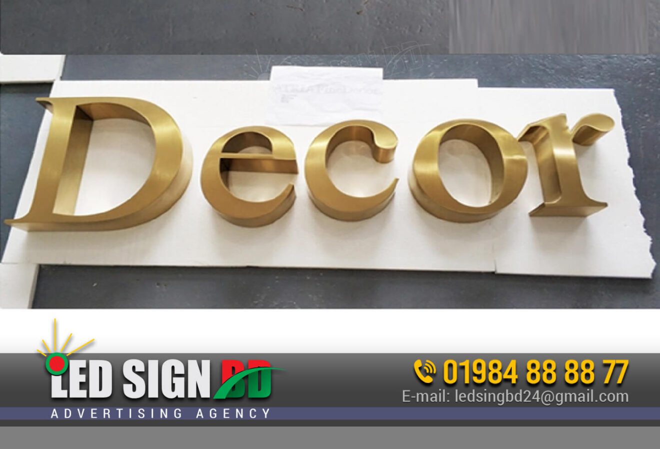 Best SS Letter Sign Boards in Bangladesh - LED SIGN BD LTD