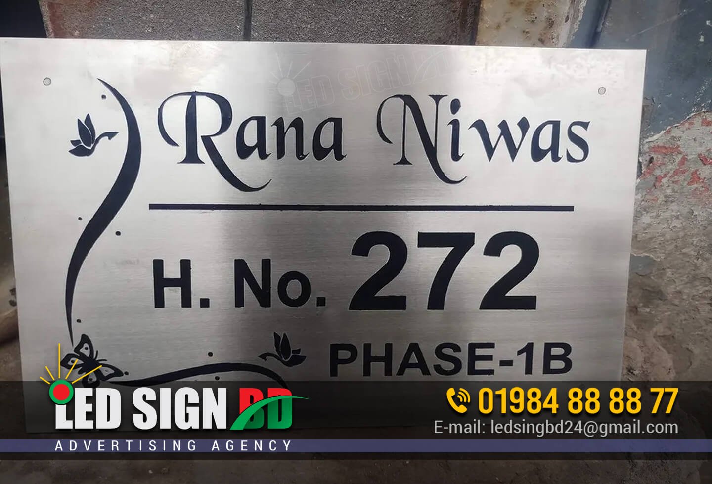 Metal Name Plates - LED SIGN BD LTD | Custom LED Sign Board, Name Plate ...