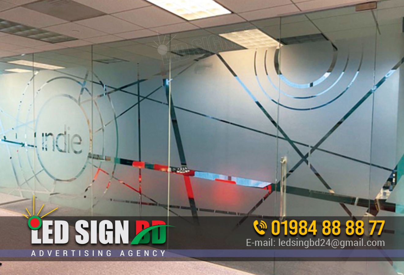 Glass Sticker - LED SIGN BD LTD