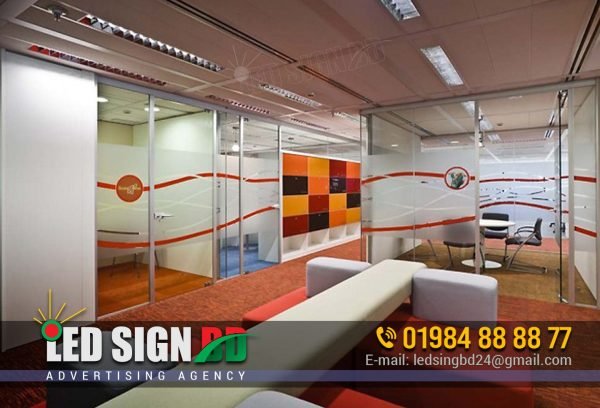 Glass Sticker - LED SIGN BD LTD | Custom LED Sign Board, Name Plate ...