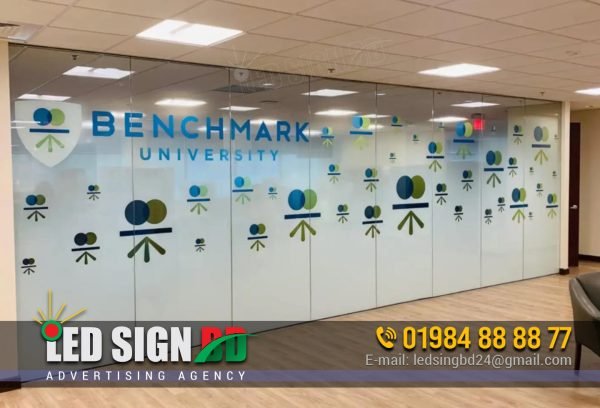 Glass Sticker - LED SIGN BD LTD | Custom LED Sign Board, Name Plate ...