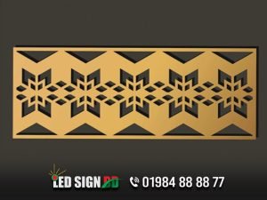 CNC Design - Laser Cut - Acrylic, SS Metal Wooden Cutting