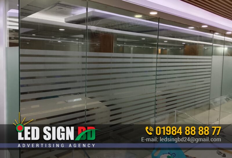 Frosted Glass Sticker - LED SIGN BD LTD