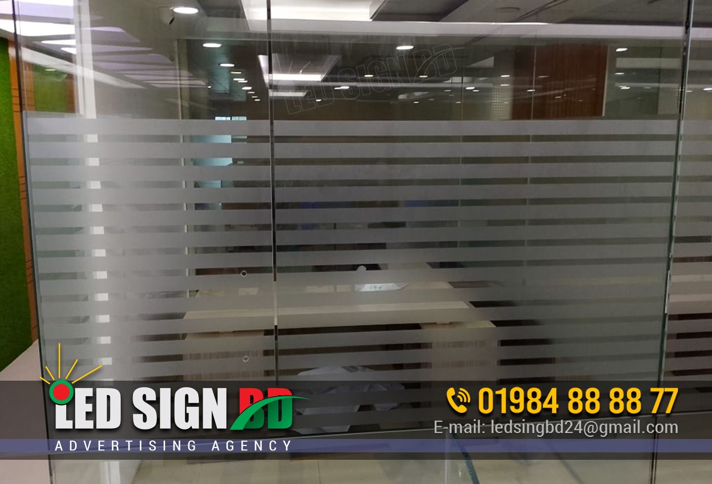 Frosted Glass Sticker - LED SIGN BD LTD