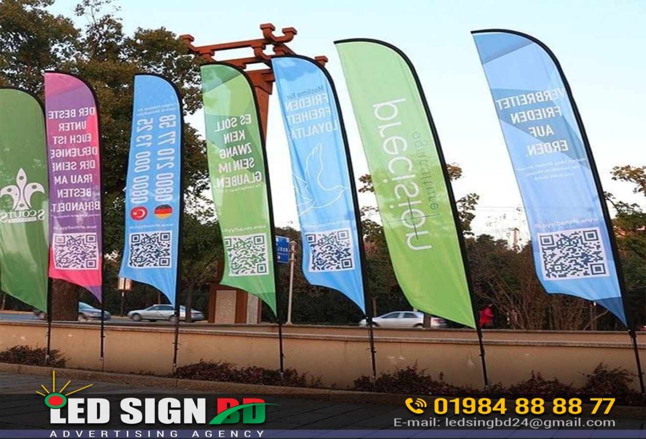 Beachflag and Eye Standee - LED SIGN BD LTD